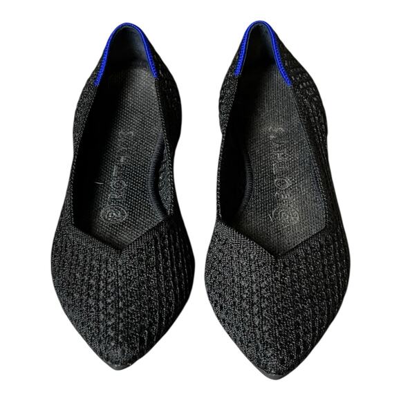 Rothy's | Shoes | Rothys The Point Ii Flat In Black Women Sz 7 Ballet ...